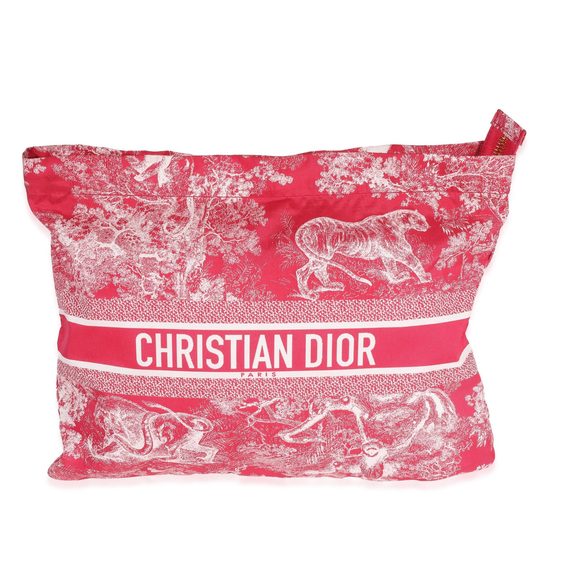 Dior | Bags | Dior Peony Pink Toile De Jouy Reverse Technical Fabric ...